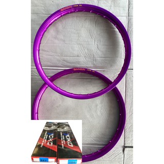 ขอบล้อ บันไซ Banzai สีม่วง 1.4x17 จำนวน 1คู่, ซี่ลวดโยโก ขนาด9x184 กับ ...