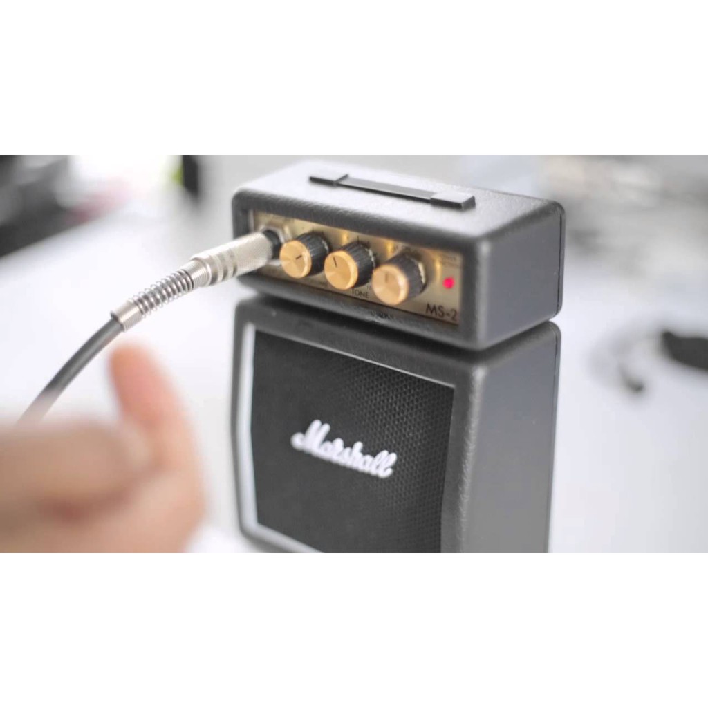 [ใส่โค้ดลดสูงสุด300.-]Marshall MS-2 แอม์กีต้าร์ mini amp พร้อมประกัน ...