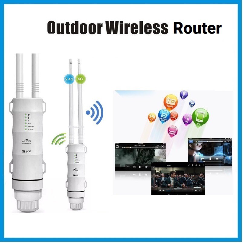 600Mbps Outdoor AP 5G+2.4G HIGH POWER WATERPROOF WIFI ROUTER/AP ...