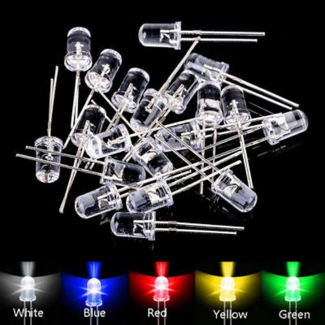 LED 3mm 5 สี รวม100 หลอด/ชุด | Shopee Thailand