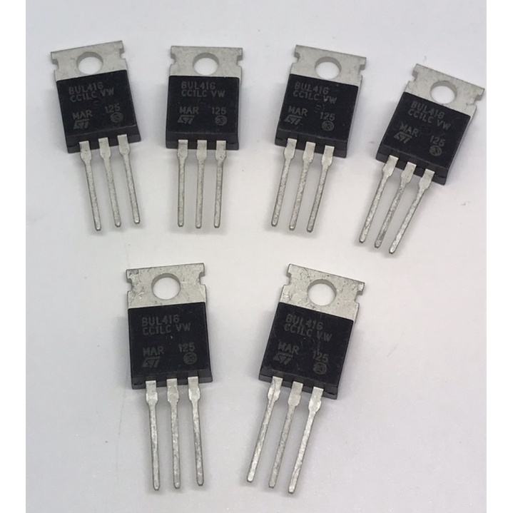 BUL416 TO:220 HIGH VOLTAGE FAST-SWITCHING NPN POWER TRANSISTOR 6A 800V แพ็ค10ตัว | Shopee Thailand