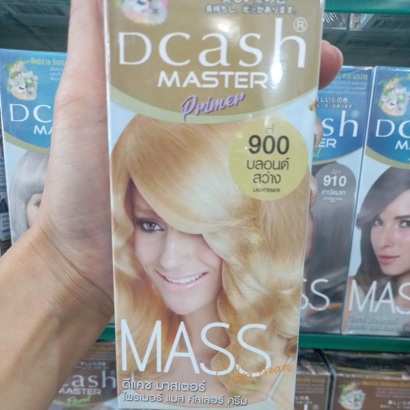 กล่องใหม่ ครีมเปลี่ยนสีผม ดีแคช มาสเตอร์ ฟลอรัล แมส คัลเลอร์ ครีม Dcash Master Floral Mass Color ...