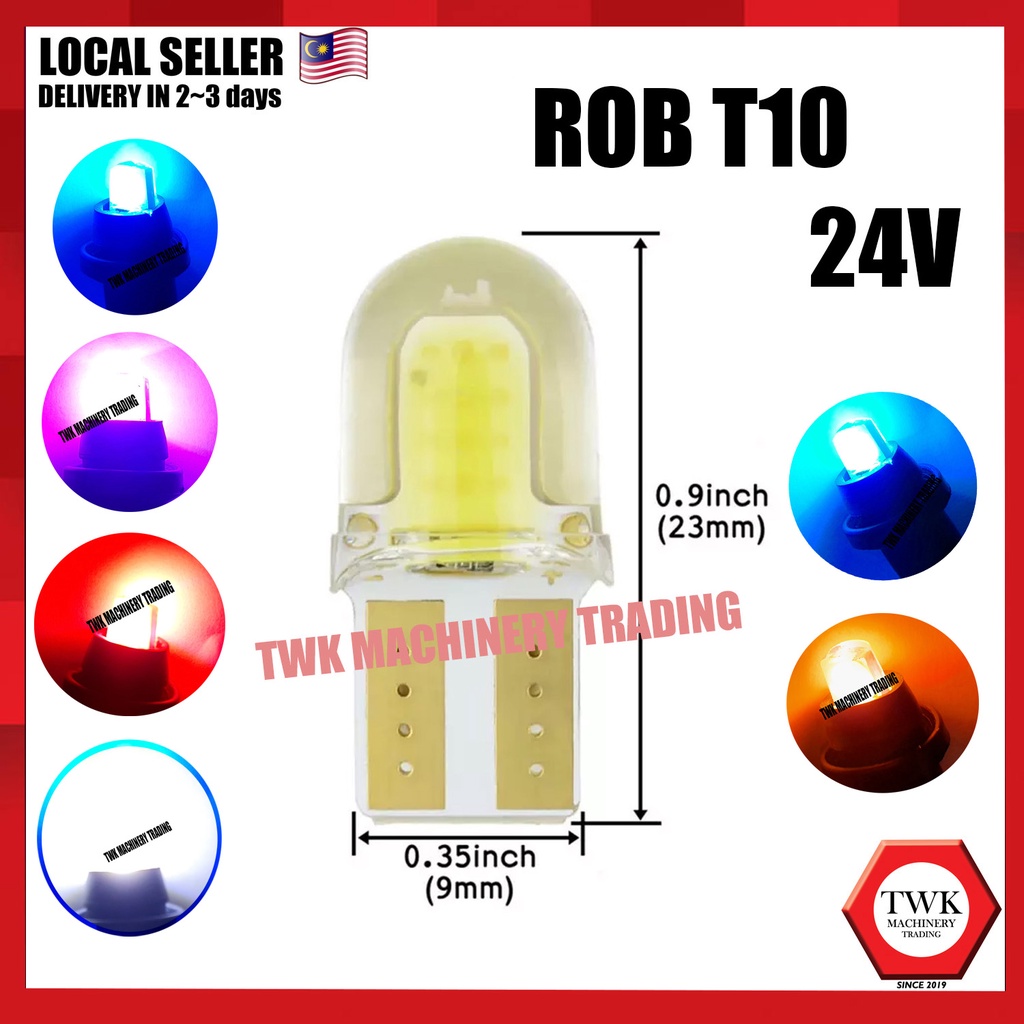 Twk หลอดไฟ LED t10 24V lori Cob Bulb 8smd 24V 4014 แบบเปลี่ยน สําหรับ ...