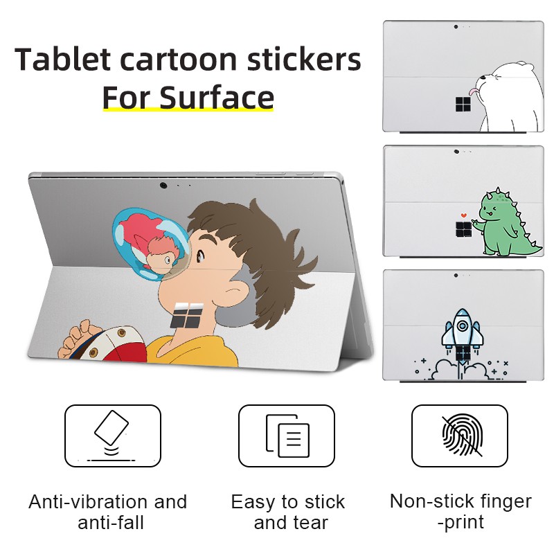 Laptop Stickers for Microsoft Surface Pro 5 Pro 6 Pro 7 Skin Surface ...