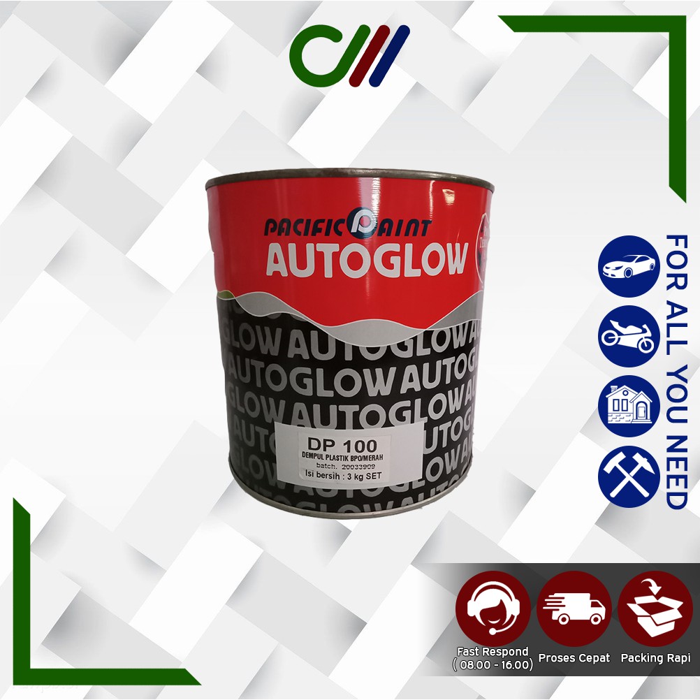 Autoglow สีโป๊วพลาสติก DP100 3Kg | Shopee Thailand