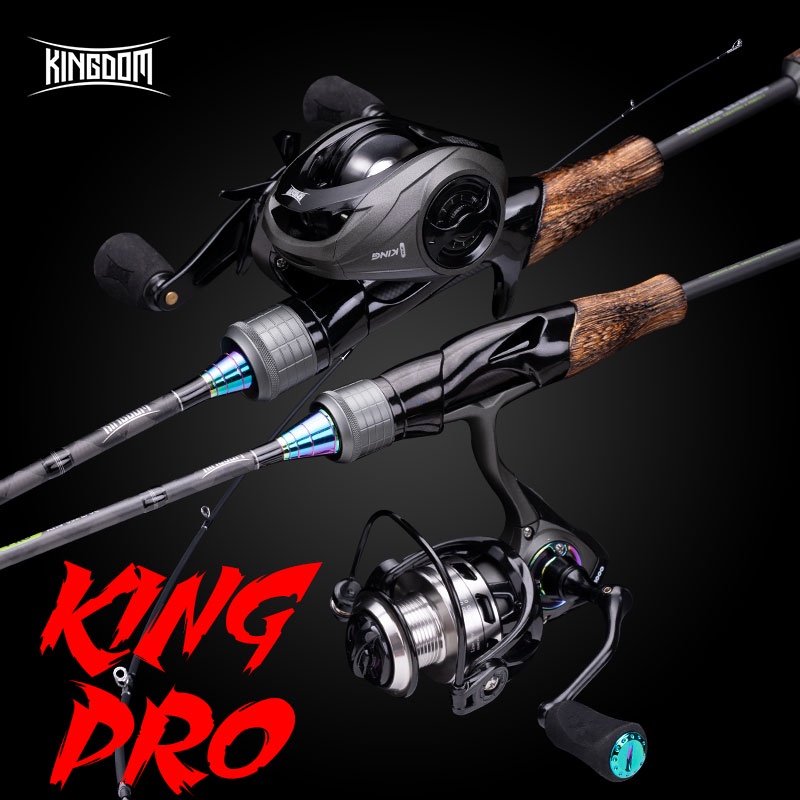 Kingdom KINGPRO รอกตกปลา คาร์บอนไฟเบอร์ น้ําหนักเบา 205 กรัม ระบบเบรก ...