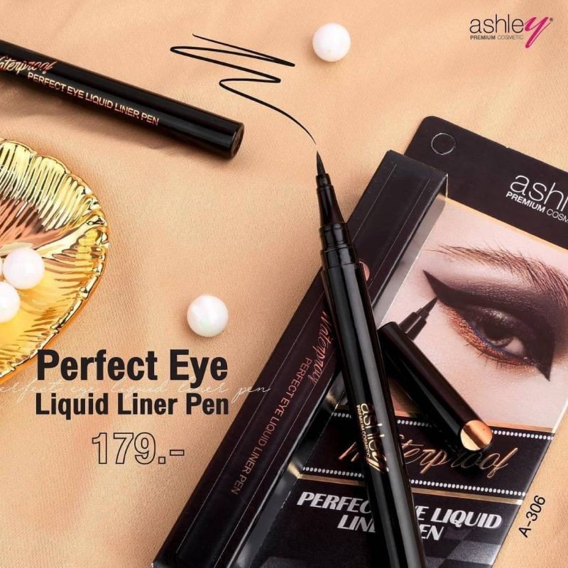 A-306 Ashley Perfect Eye Liquid Liner Pen ลิควิดอายไลเนอร์สีดำเข้มสูตร ...