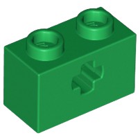 [028] ชิ้นส่วนเลโก้ Lego Part Technic, Brick 1 x 2 with Axle Hole ...