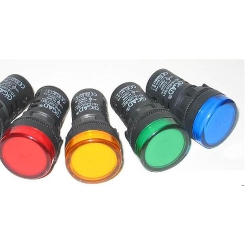 Pilot Lamp ไพลอตแลมป์ 4สี ขนาด 22mmไฟหน้าตู้ 220VAC ไฟตู้คอนโทรล LED ...