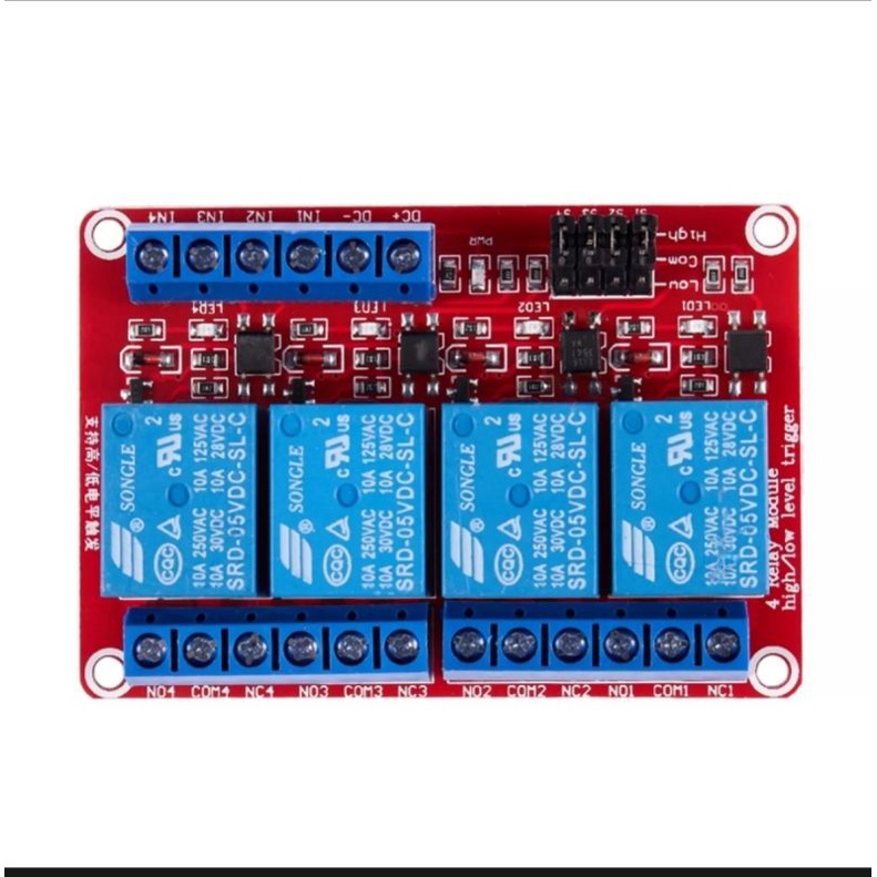 โมดูลรีเลย์ 5v. 4ช่อง module relay 5 v 4 channel | Shopee Thailand