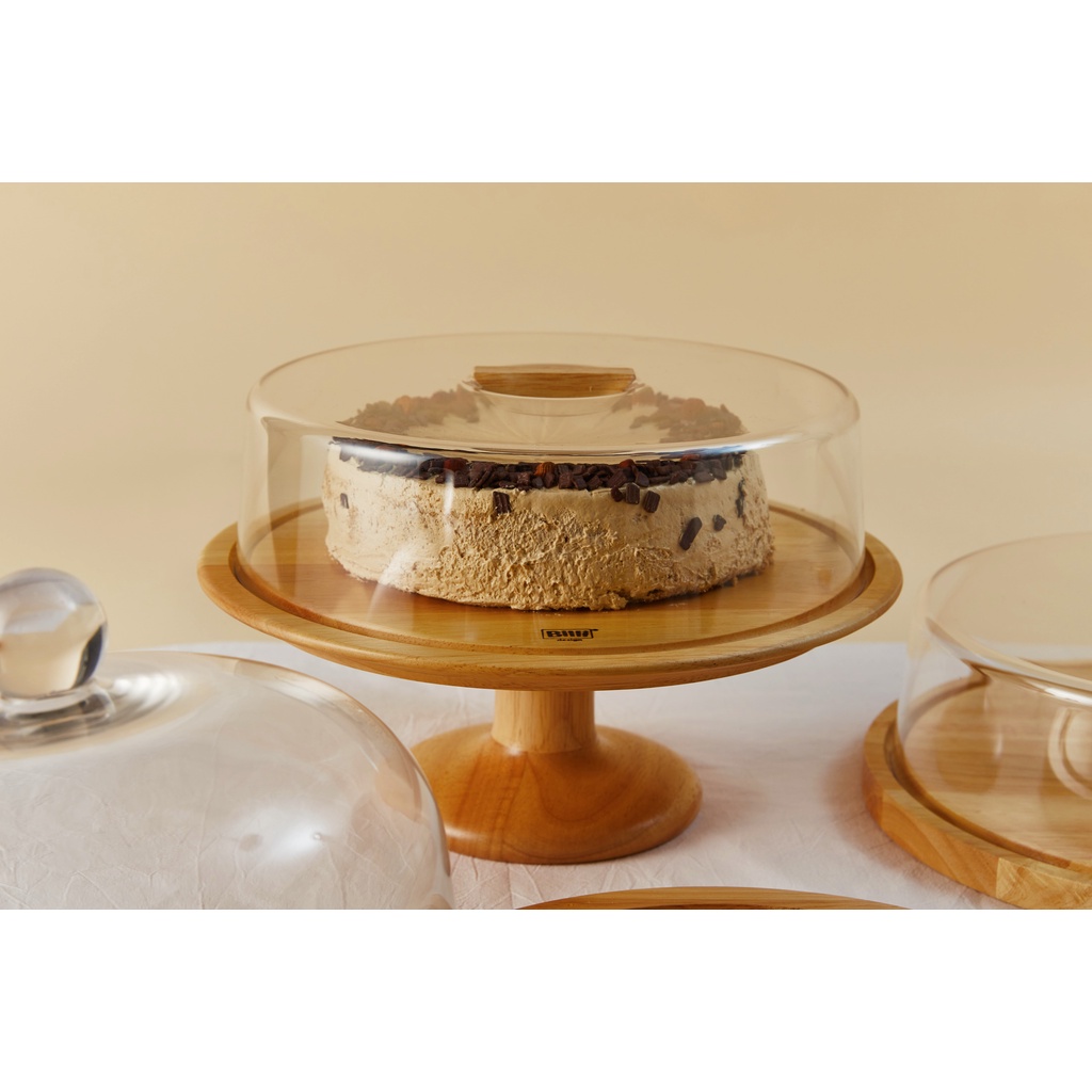 BILLI DESIGN [DOME CAKE STAND] โดมเค้กขาพานฝาครอบพลาสติก | Shopee Thailand
