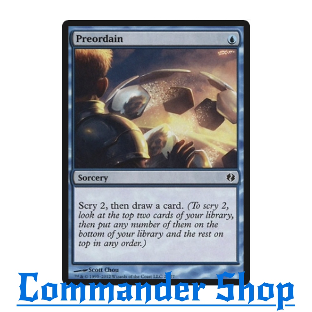 Preordain (Sorcery) Blue การ์ด Magic The Gathering (MTG) | Shopee Thailand