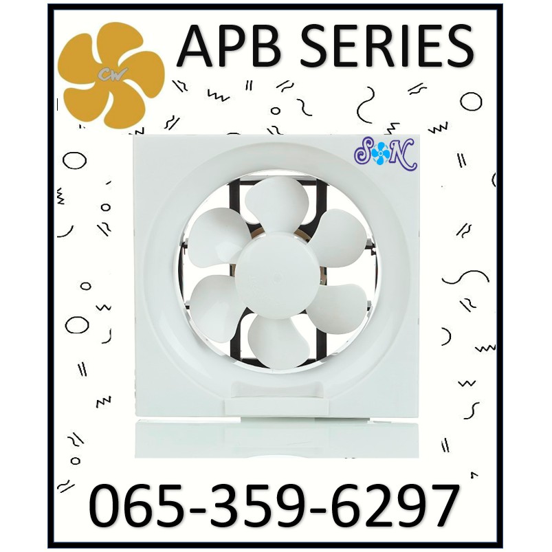 พัดลมดูดอากาศติดผนัง APB Series (6นิ้ว 8นิ้ว 10นิ้ว 12นิ้ว) 220V พัดลมระบายดูดอากาศ | Shopee ...