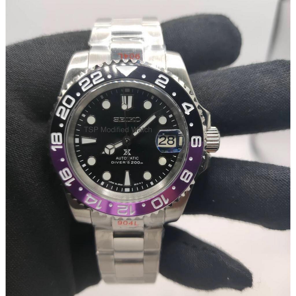 Seiko Mod Joker/Black Panther GMT Master Prospex Edition | Shopee Thailand