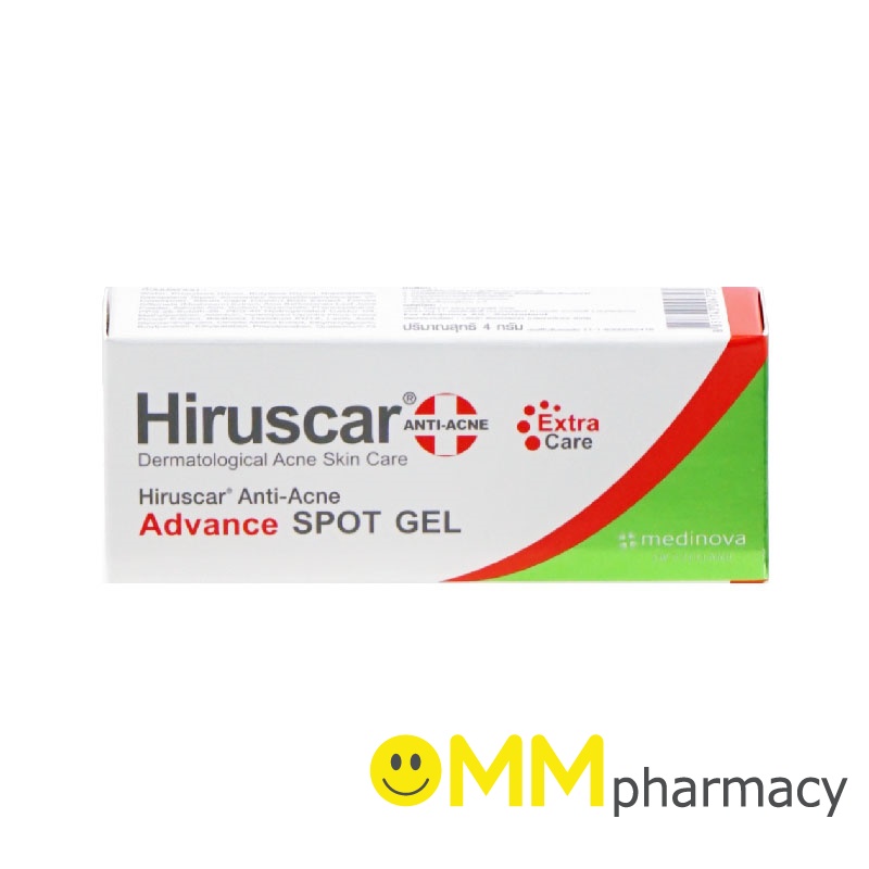 HIRUSCAR ANTI-ACNE ADVANCE SPOT GEL 4G.ฮีรูสการ์ แอนตี้ แอคเน่ แอดวานซ์ สปอต เจล 4 กรัม | Shopee ...