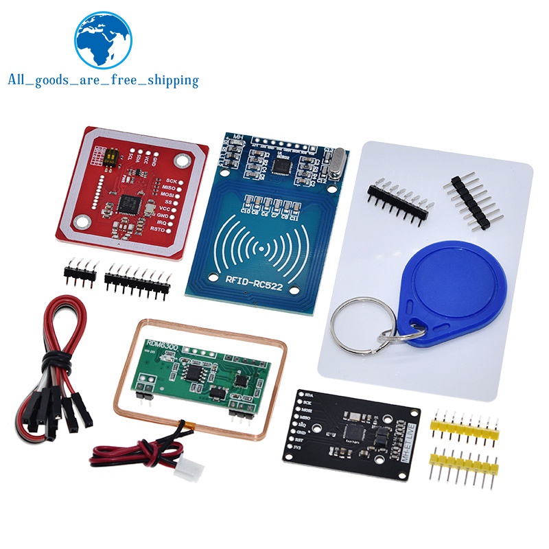 โมดูล Nfc Rfid Rc522 Mfrc 522 Pn532 Rdm6300 Kits S50 1356 Mhz 125khz 6 