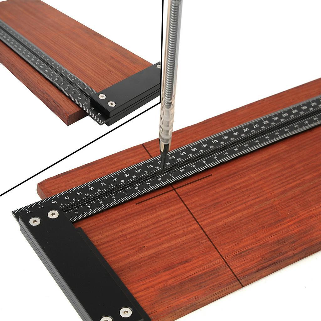 Precise Carpenter Square Layout Tool Woodworking Scribe Ruler Parallel ...