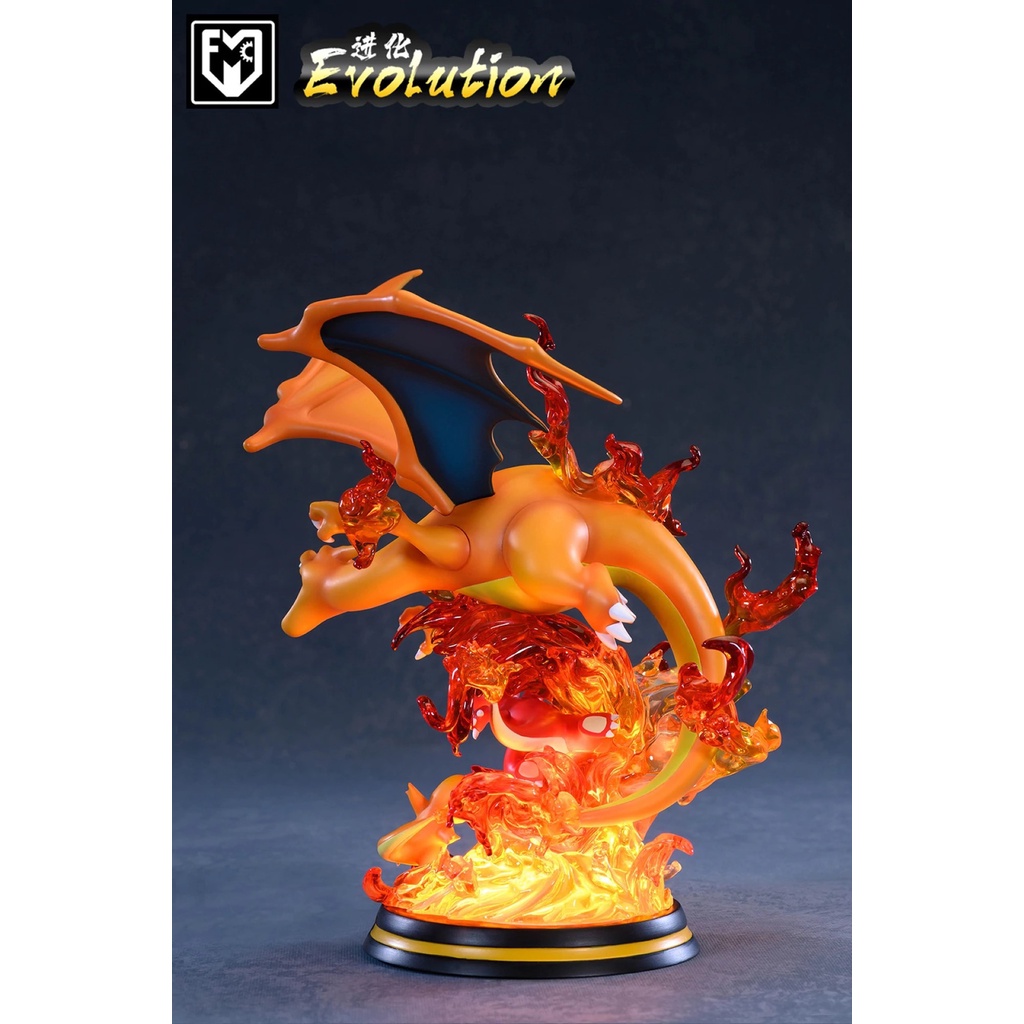Figure ฟิกเกอร์ MFC Studio Pokemon Evolution of Charizard โปเกมอน อีโวลูชัน อ็อฟ ลิซาร์ดอน ชาริ ...