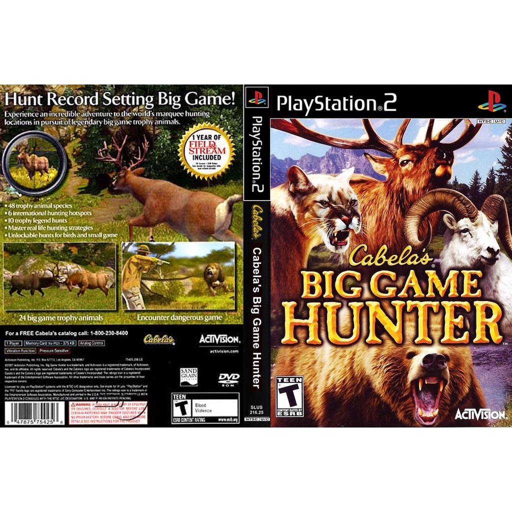 แผ่นเกมส์ PS2 Cabelas Big Game Hunter 2008 คุณภาพ ส่งไว | Shopee Thailand