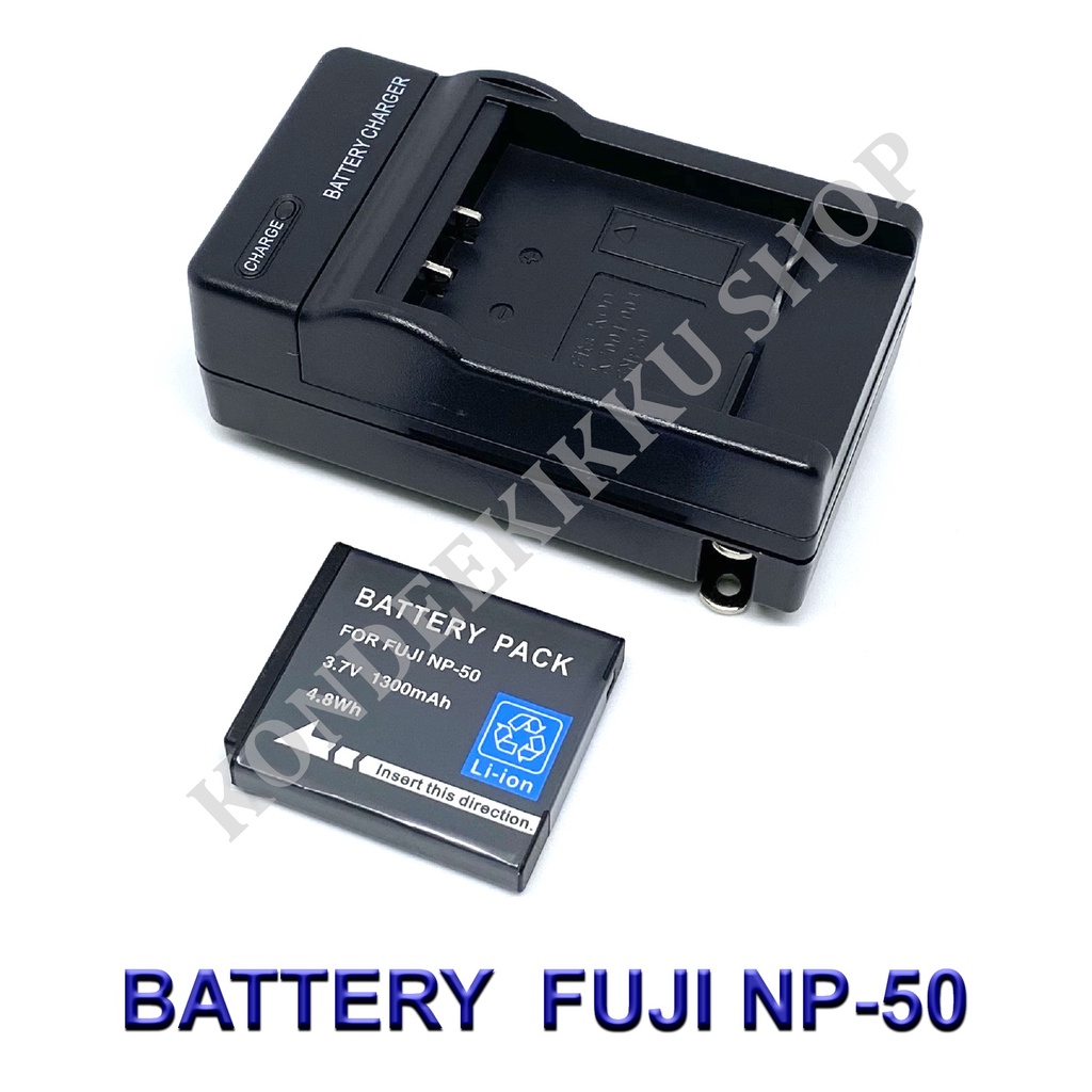FNP-50 / NP-50 / FNP50 / NP50 Battery and Charger For Fujifilm X10,X20 ...