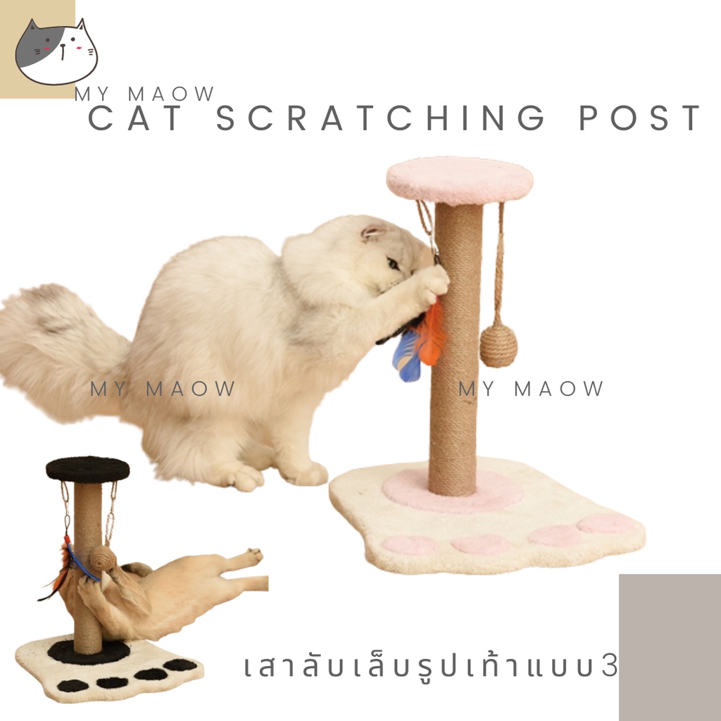 MM CAT // ของเล่นแมว เสาลับเล็บแมว เสาลับเล็บรูปเท้าแบบ3 ที่ลับเล็บแมว ...