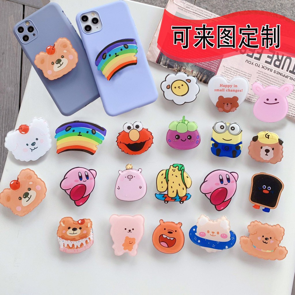 *พร้อมส่ง** Popsocket/Griptok ตัวติดมือถือ ไอริง iring ตัวป๊อปติดมือถือ ตัวการ์ตูน | Shopee Thailand