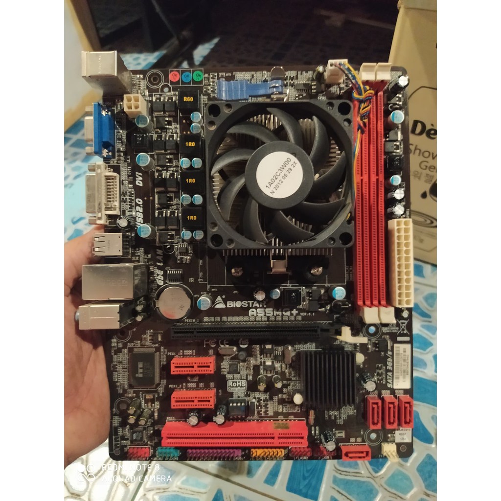 เมนบอร์ด BIOSTAR A75MG FM1 AMD A75+ Cpu AMD Athlon II X4 651 ลดล้างสต ...