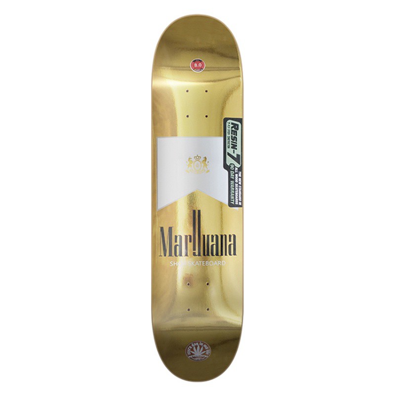 แผ่นสเก็ตบอร์ด Shox Marijuana Skateboard Deck รับประกันของแท้ สินค้า ...