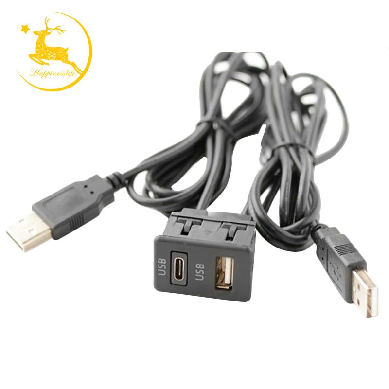 150CM Car Dash Flush Mount 2 USB Port Panel Auto Boat Dual USB-TAPYC ...