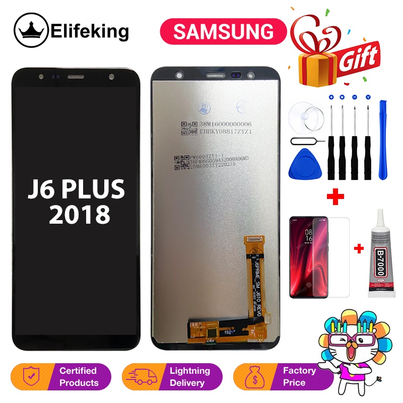 อะไหล่หน้าจอสัมผัส LCD 6.0 นิ้ว 100% แบบเปลี่ยน สําหรับ Samsung Galaxy ...