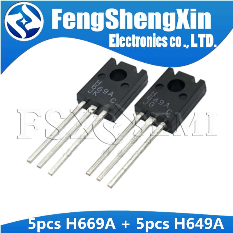 ทรานซิสเตอร์ (5 H669A+5 H649A) TO-126F 669A 649A TO 126 5 คู่ | Shopee ...