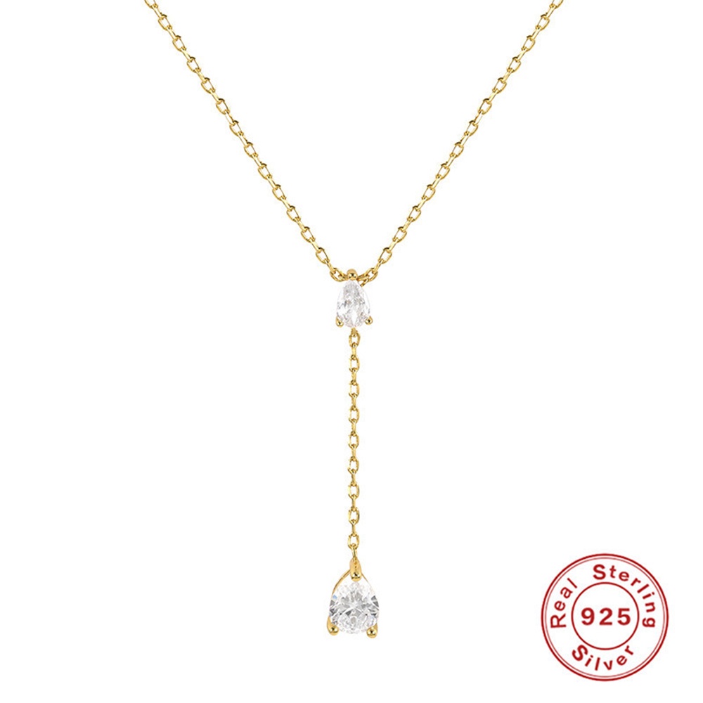 สร้อยคอเงินสเตอร์ลิง S925 จี้รูปตัว Y รูปหยดน้ํา | Shopee Thailand