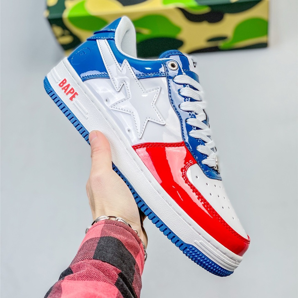 ของแท้ 100% A Bathing Ape (BAPE) BAPE STA to low Board รองเท้าเทรนเนอร์ ...