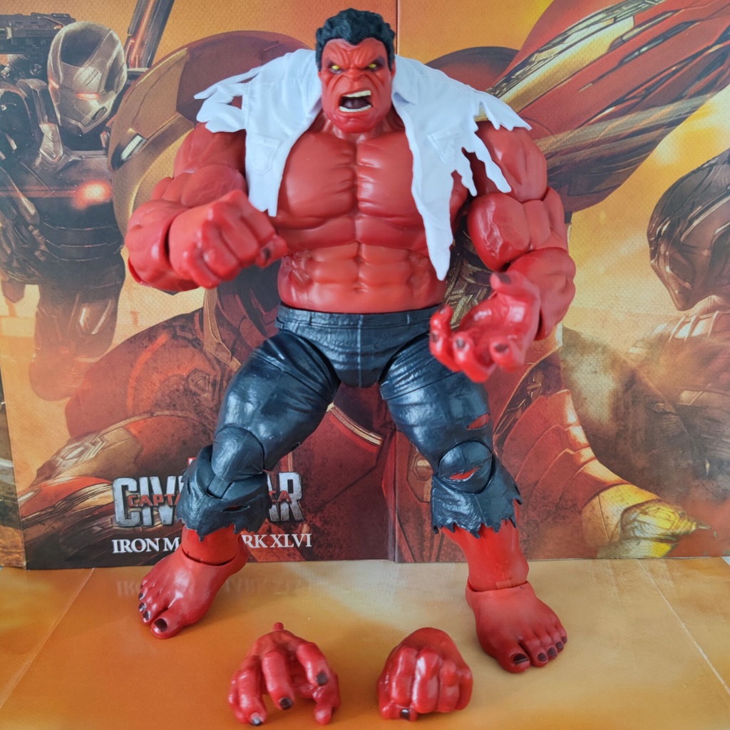 โมเดลฟิกเกอร์ Hulk Giant Rose Rockman Rhinoman Red Tank ของเล่นสําหรับ ...
