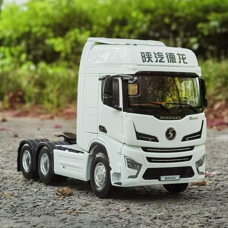 โมเดลรถบรรทุก รถพ่วง Delong X6000 1: 24 สีขาว | Shopee Thailand