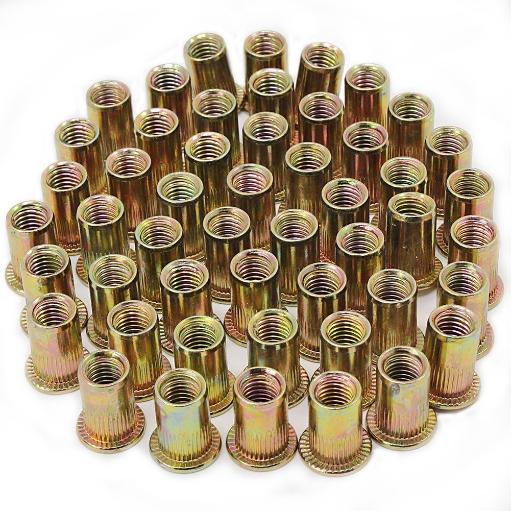 [*SMARTCHOICE*] 50 X M6 Nutserts Rivet Nuts Flange Blind Rivnuts Zinc ...