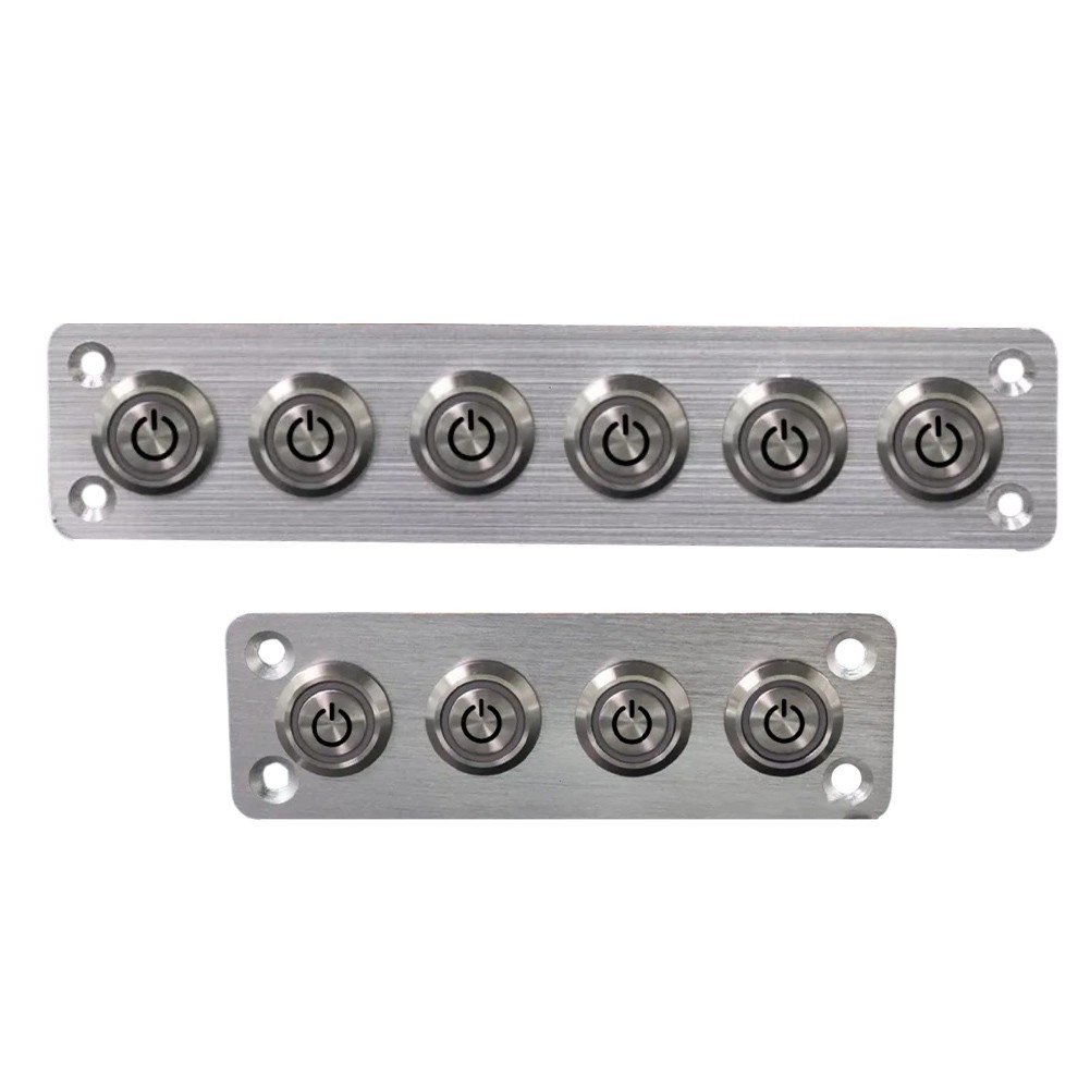 EAGLE Fast4/6 Gang Pushbutton Switch Panel IP65 Pre-Wired Aluminium ...