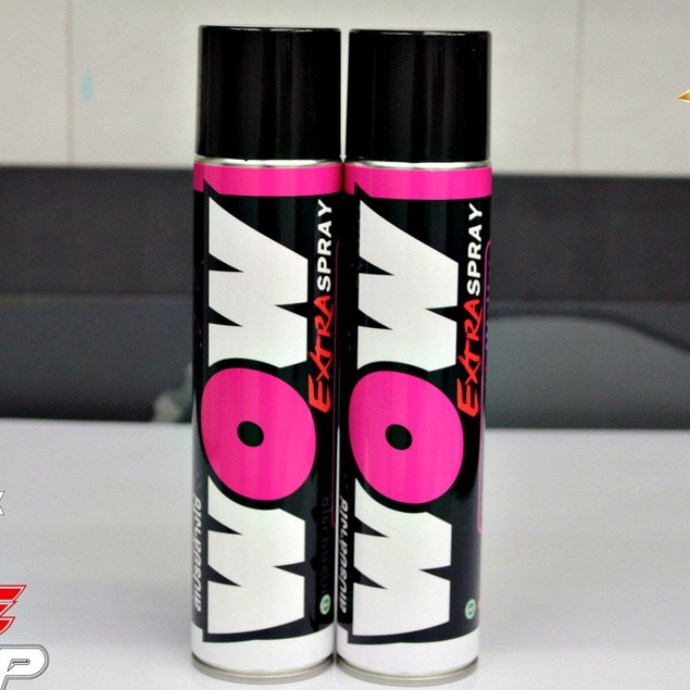 LUBE71 สเปรย์ล้างโซ่ WOW EXTRA ขนาด 350 มล. 2 กระป๋อง // LUBE 71 ...