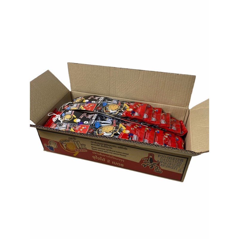 BENTO Extreme Roll ปลาเส้นปรุงรส ซีอิ๊วเผ็ด ตรา เบนโตะ เอ็กซ์ครีมความ ...