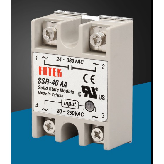 SSR-40AA 40A AC Solid State Relay Input 80-250V TO 24-380VAC AC | Shopee Thailand