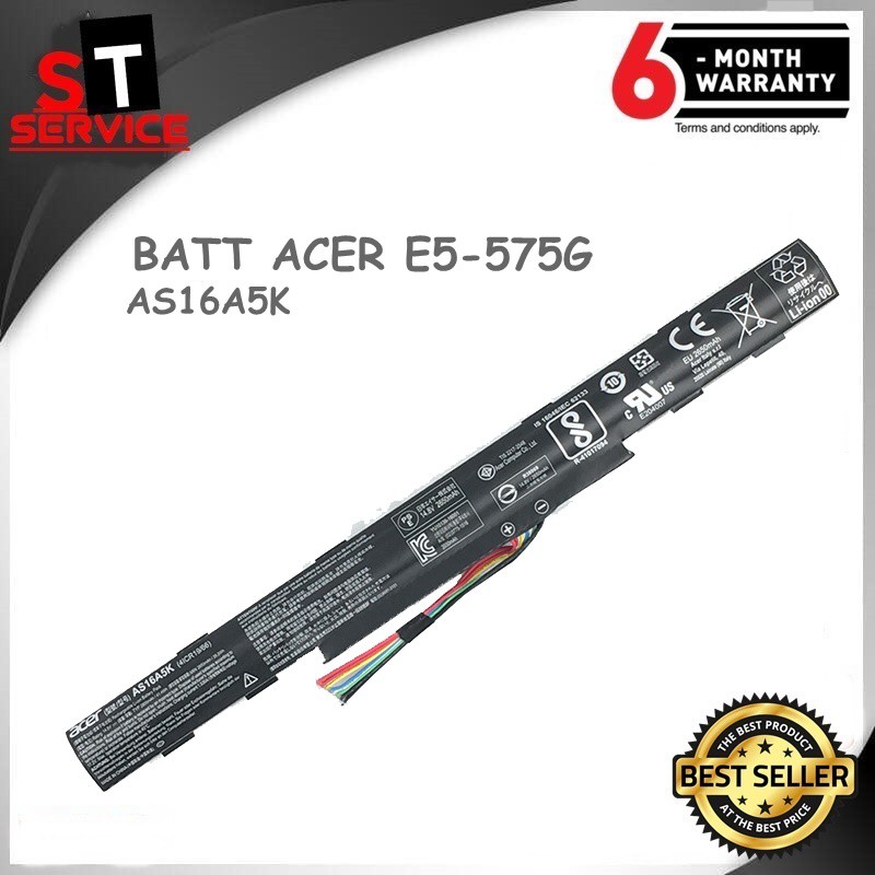 แบตเตอรี่แท้ AS16A5K ACER Aspire E15 E5-475G E5-523G E5-553G E5-575G E5 ...