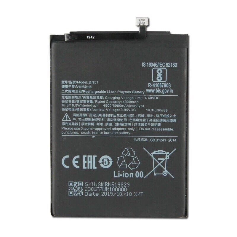 แบตmi Battery Xiaomi Redmi 5A/5/6/note4/note4x/note5/5plus/3pro/note7 ...