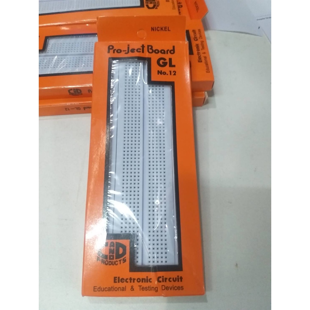 Breadboard GL-12 840 รู โฟโต้บอร์ด บอร์ดทดลอง แผ่นทดลองวงจร ส่งจากในประเทศ ได้รับใน 3 วัน ...
