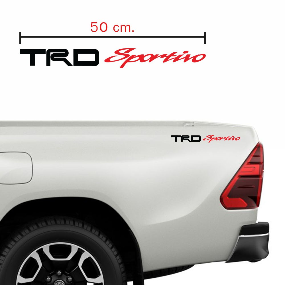 สติ๊กเกอร์ Toyota TRD Sportivo งานไดคัท คุณภาพสูง ขนาดยาว 50 cm. ติดได้ ...