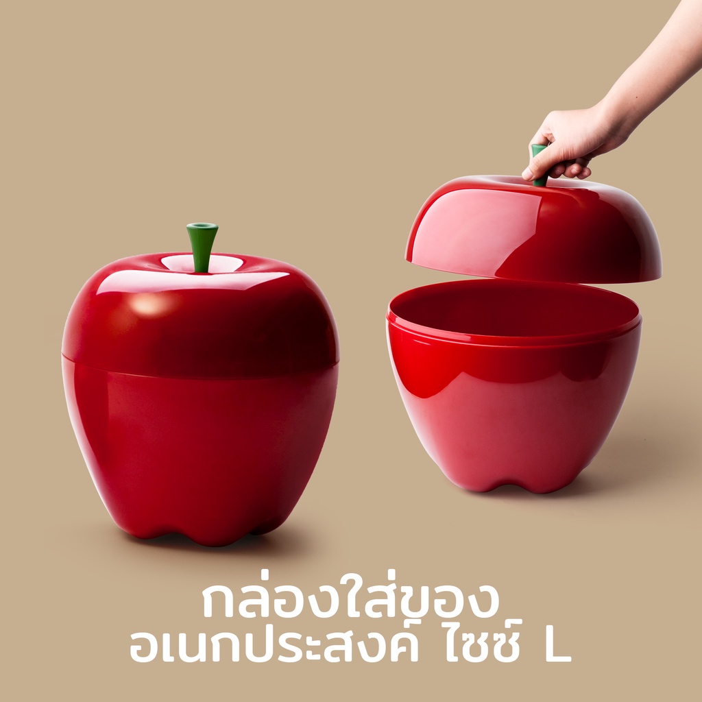 Happle Container กล่องใส่ของ ที่ใส่ของอเนกประสงค์ ดีไซน์ แอปเปิ้ลขนาด ...