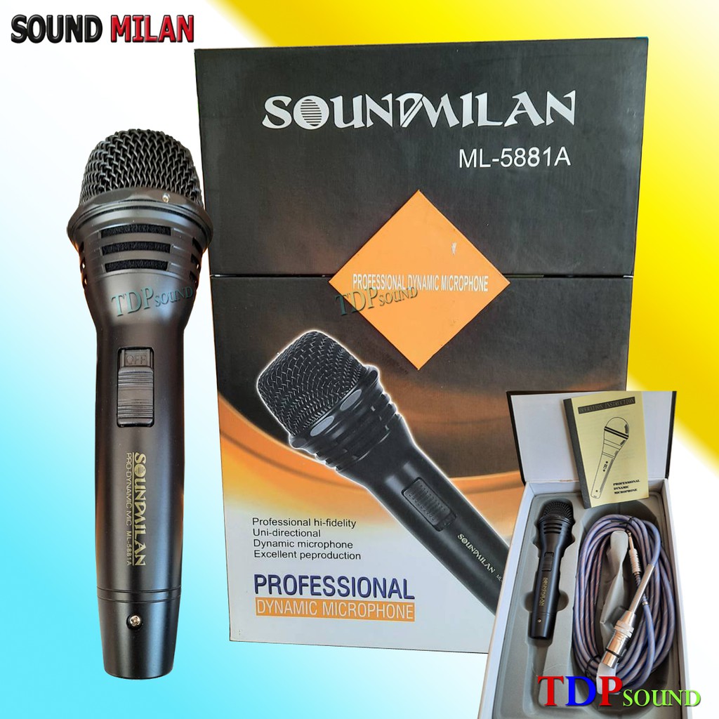 5881A ไมค์สายอย่างดี Professional hi-fidelity Uni-directional Dynamic microphone Excellent ...