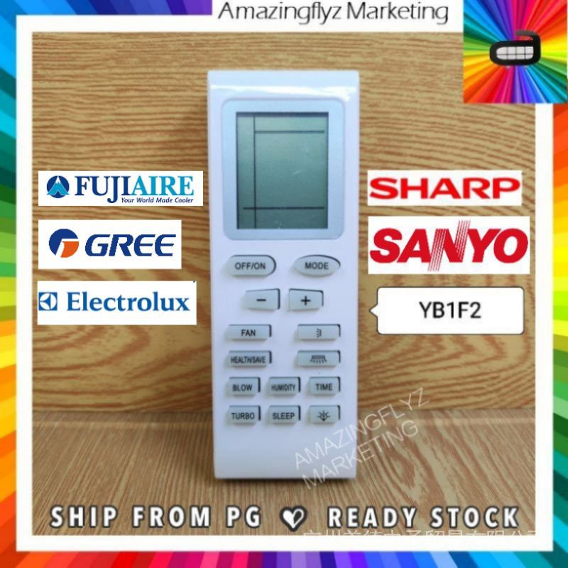 Sharp/ Sanyo/fujiaire/Gree/ Electrolux รีโมทคอนโทรลเครื่องปรับอากาศ yb1f2/เครื่องปรับอากาศรีโมท ...