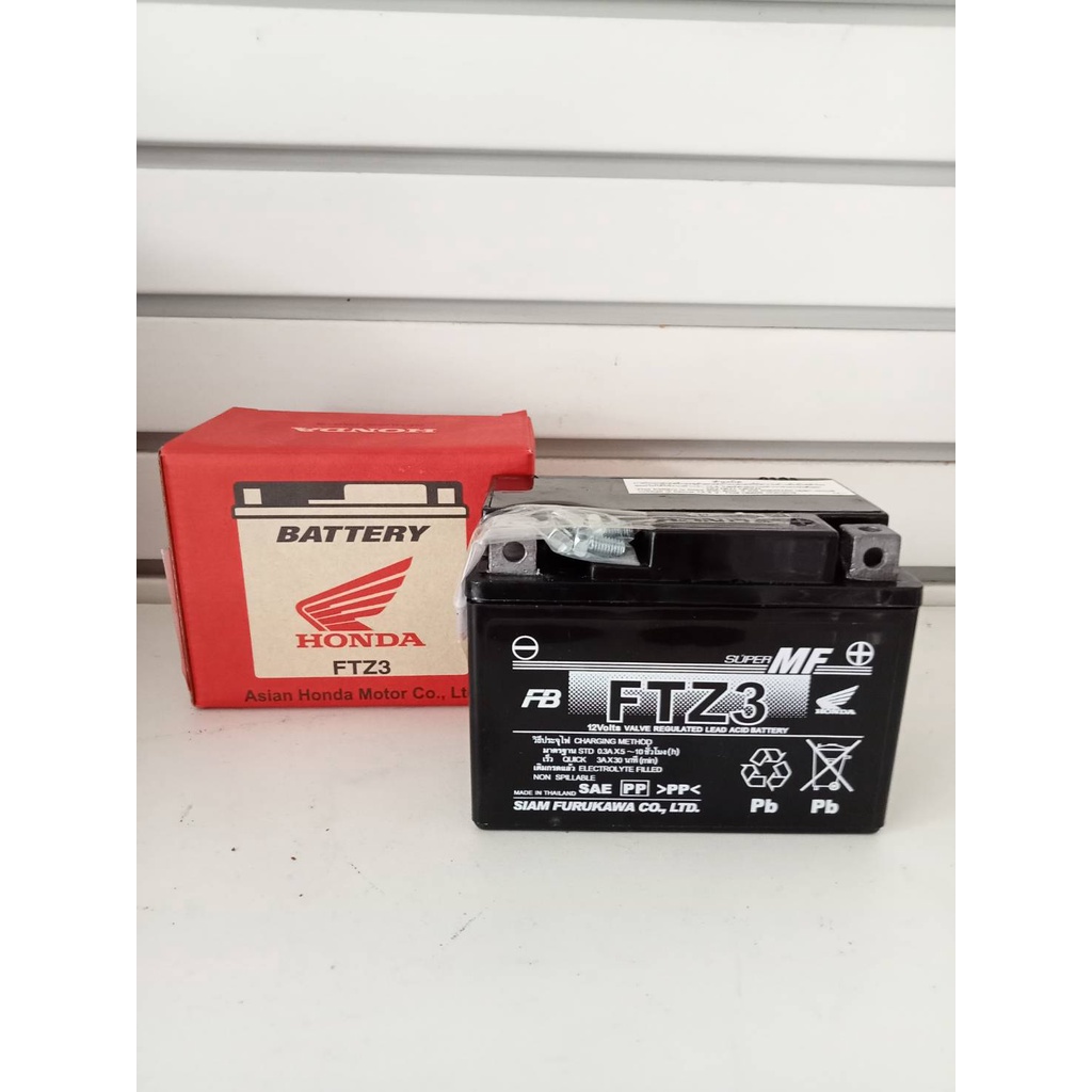 แบตเตอรี่รถจักรยานยนต์ HONDA Wave สตาร์ทเท้า 31500-KRS-692 แท้เบิกศูนย์ ...