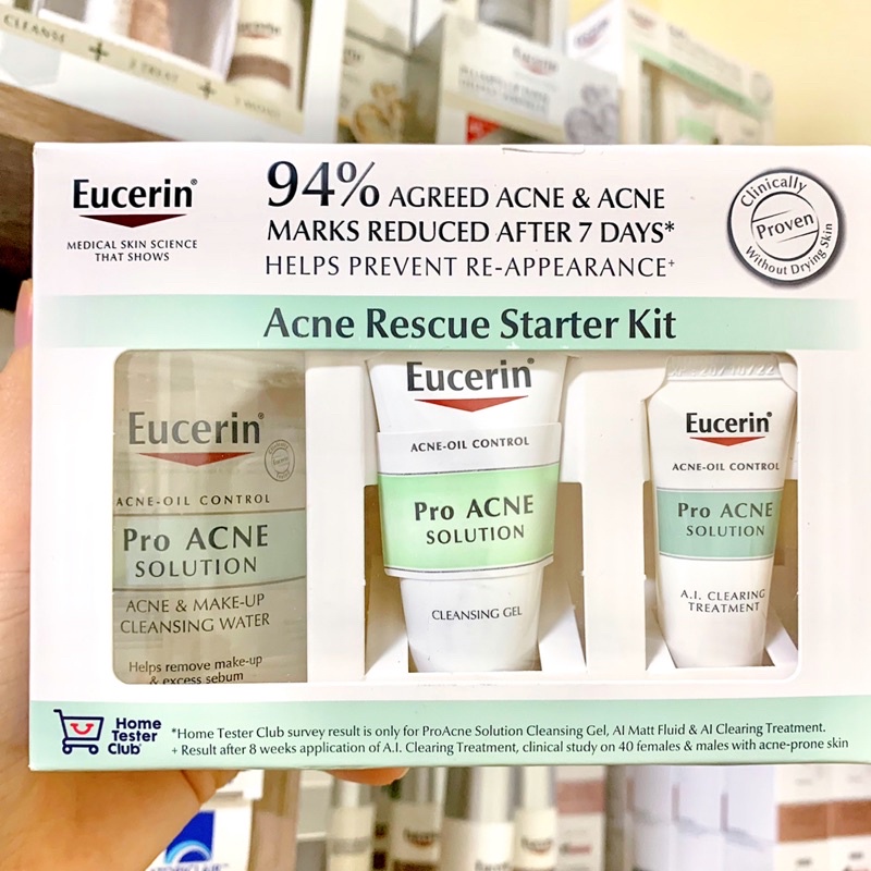 Eucerin Pro Acne Solution Starter Kit ยูเซอริน ชุดเคลียร์สิวใน7วัน ...