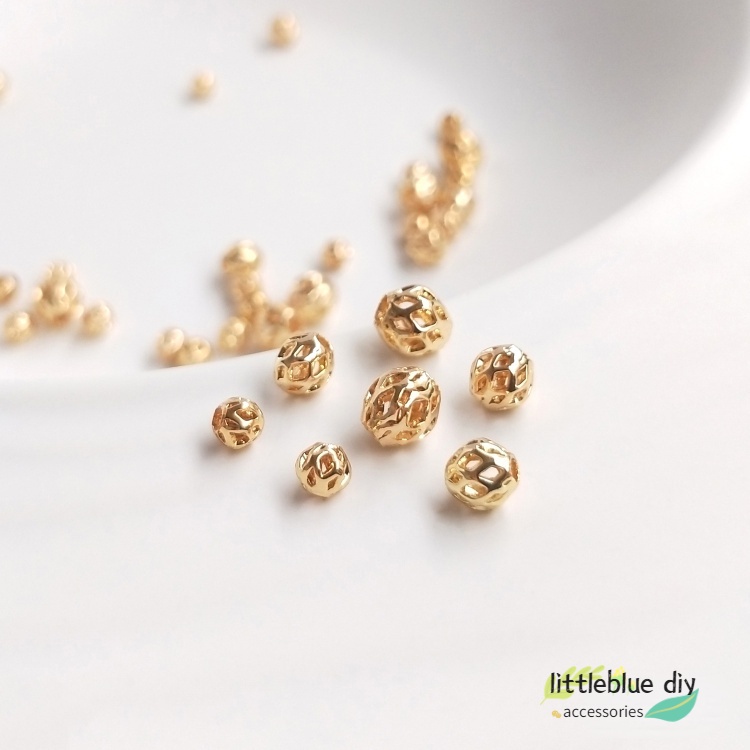 ชุดลูกปัดเปล่า ทรงสี่เหลี่ยม 14K DIY 10 ชิ้น | Shopee Thailand